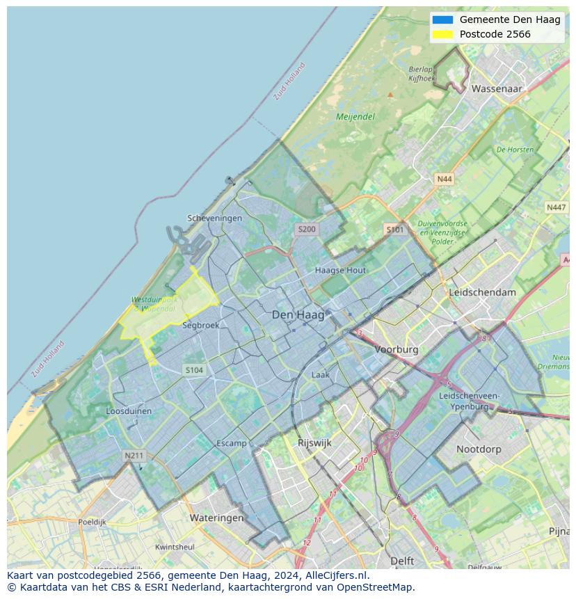 Postcode 2566 Adressen Woningen Inwoners En Meer AlleCijfers nl